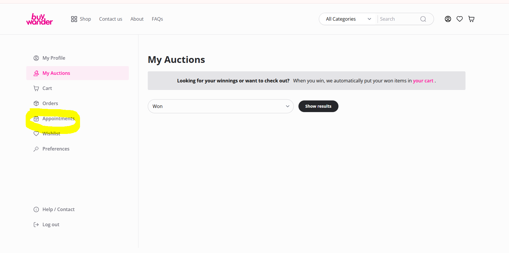 How do I schedule a pick-up for my items?